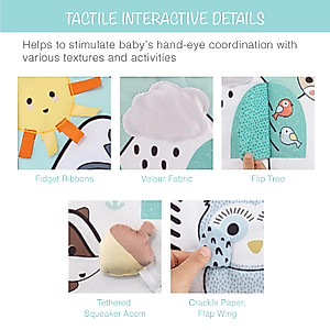 The Peanutshell 7 in 1 Baby Play Gym, Activity Center and Tummy Time Mat, Woodland Animals