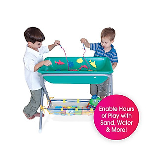 Edushape Activity Tub - X-Stand Tripod 4-Legged Holder for Activity Bins - Fit for Play with Water, Sand - Baby Toy to Enhance Child Development - Fit For Any Age
