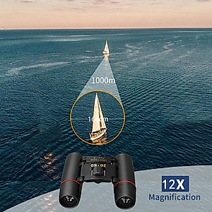 Compact Binoculars for Adults and Kids, HD Mini Portable Outdoor Binoculars Children, Pocket Lightweight Folding for Bird Watching, Hunting, Concert, Theater, Opera, Traveling, Tourism, Shows