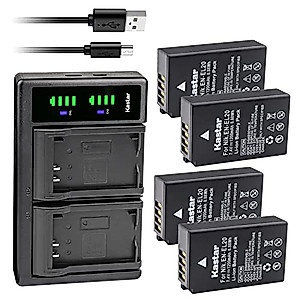 Kastar 4-Pack Battery and LTD2 USB Charger Replacement for Nikon Coolpix P950, Nikon Coolpix P1000, Nikon Coolpix A, Nikon 1 AW1, Nikon 1 J1, Nikon 1 J2, Nikon 1 J3, Nikon 1 S1, Nikon 1 V3 Cameras