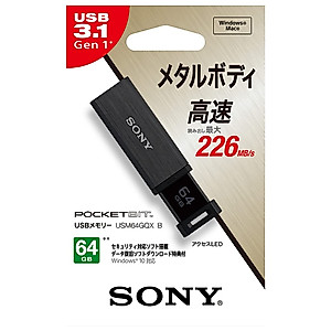 Sony 64GB MicroVault Q-Series USB Flash Drive (USM64GQX/B)
