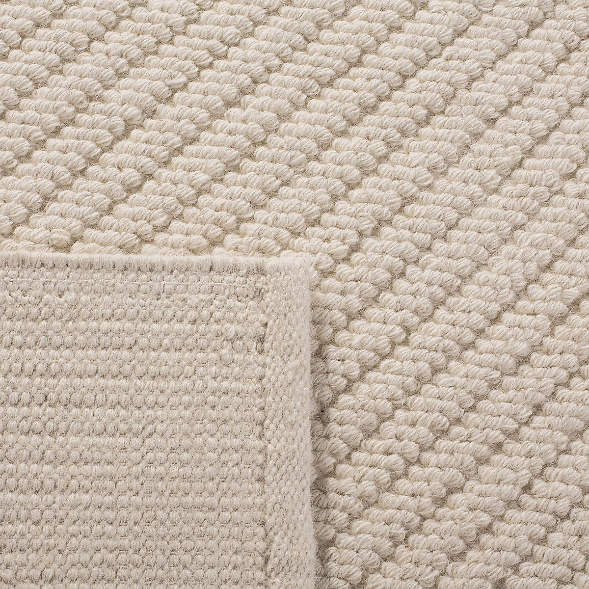 SAFAVIEH Natura Collection Runner Rug - 2'3" x 12', Ivory, Handmade Wool, Ideal for High Traffic Areas in Living Room, Bedroom (NAT450A)