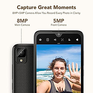 TCL 30 Z |2022| 6.1 Inch Unlocked Cell Phone with HD+ Display, US Version Android 12 Smartphone 32GB+3GB RAM, 3000mAh Android Phone, Prime Black (Renewed)