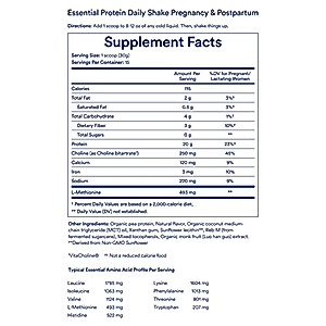Ritual Prenatal Protein Powder: Choline to Support Prenatal, Postpartum, & Lactation, 20g Organic Pea Protein from Regenerative Farms in USA, Gluten Free, Plant Based, Sugar Free†, Vanilla, 1 Pound