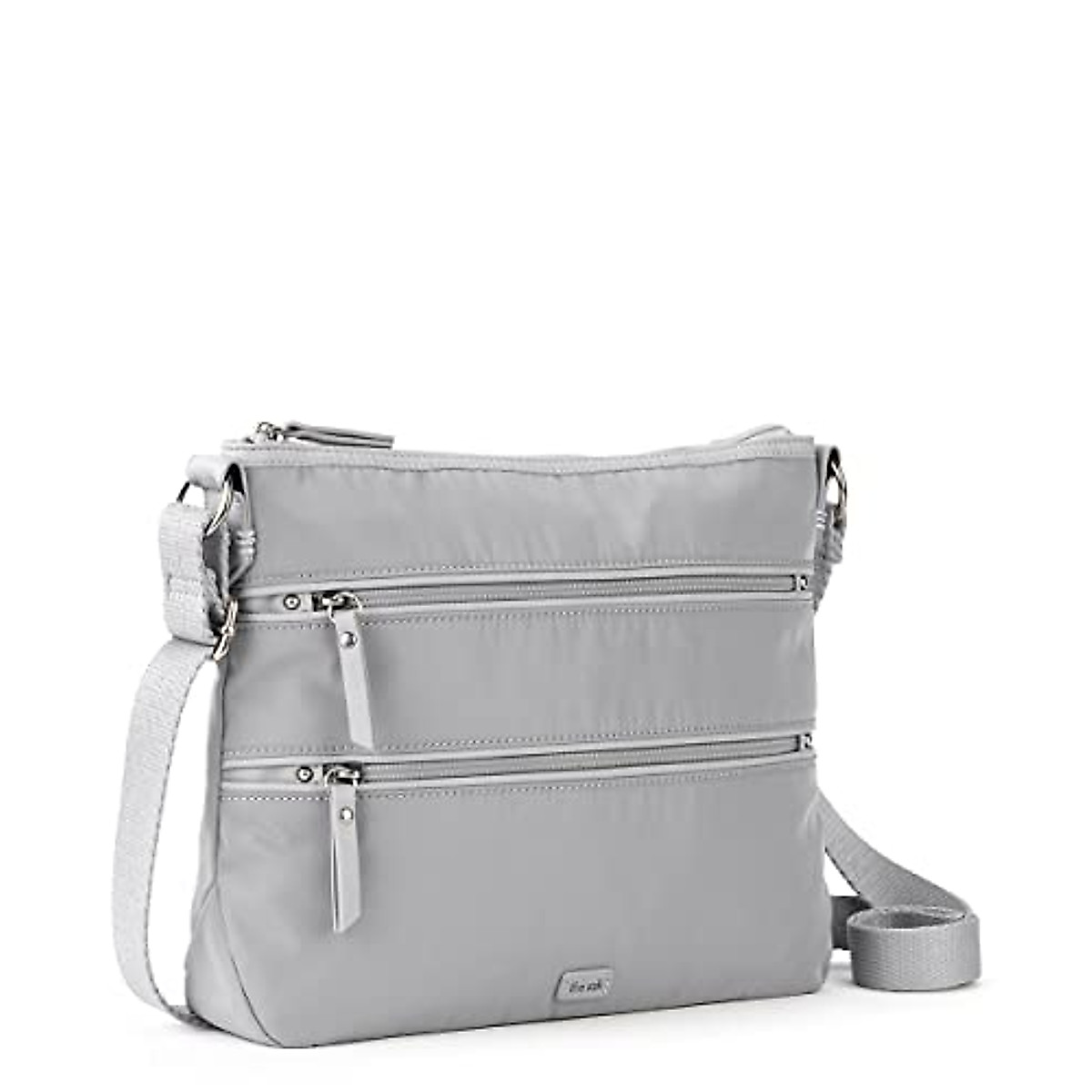 The Sak womens Esperato Recycled Nylon Crossbody, Light Grey, One Size US