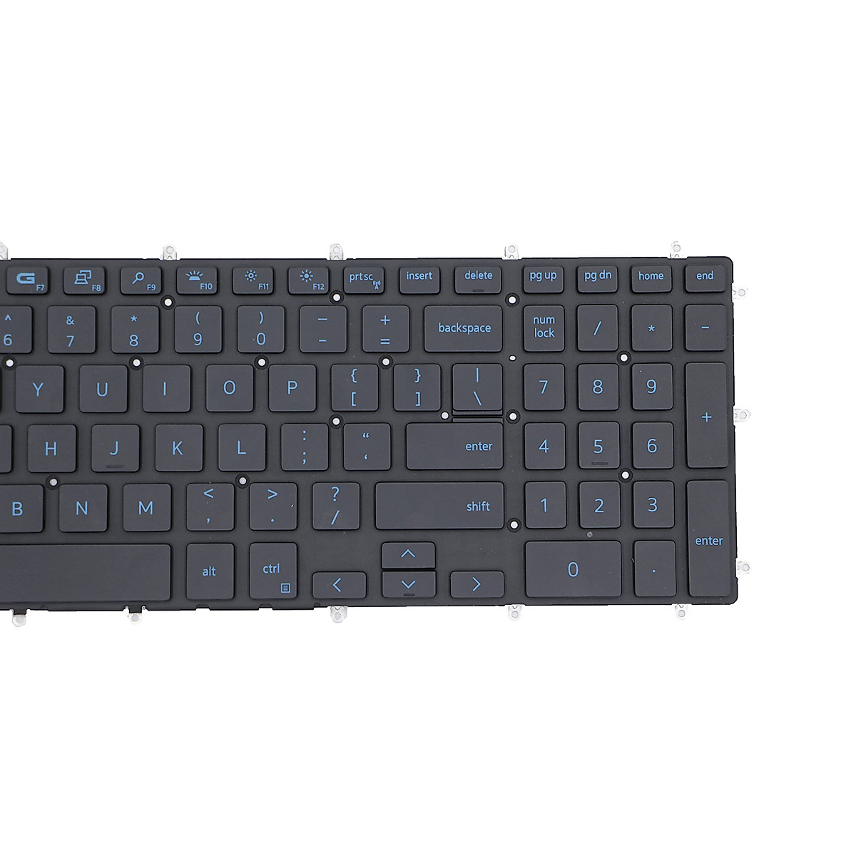 Replacement Keyboard for Dell G5 5500 5587 5590, G5 SE 5505, G7 7588 7590 7790, G3 3579 3779 3590 Series Game Laptop, Dell G5 5587 Replacement Keyboard with Blue Frame with Backlit US Layout