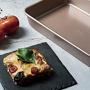 HAPPIELS Passionate Baker Premium Nonstick Bakeware 6-Piece Set, Including Round Cake Pans, 9x13 inch Cake Pan, Square, Loaf, Muffin Pan