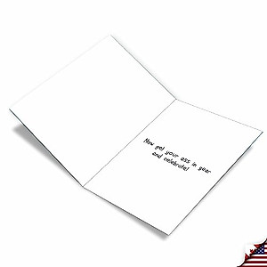 NobleWorks Jumbo Humorous Birthday Paper Card 8.5 x 11 Inch with Envelope (1 Pack) Big, Jumbo Bday Jumbo Asses Birthday J0690