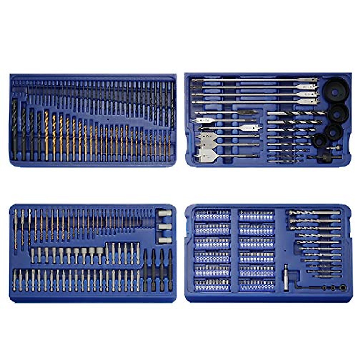 WORKPRO Drill Bit Set, 300-Piece Drill and Driver Accessory Set for Metal, Wood, Cement Concrete and Plastic with Storage Case, W004549A