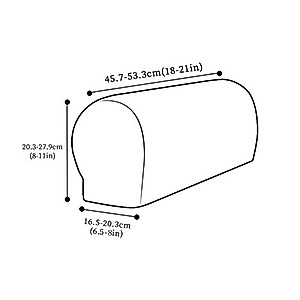 TVPFM Sofa Armrest Cover,Stretch Arm Cover Armchair Slipcover Furniture Protector for Sofa Chair Recliner Couch Set of 2-Black