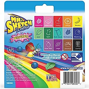 Mr. Sketch® Scented Markers, Chisel Point, Assorted, Pack Of 14