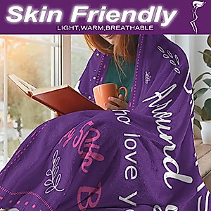 Ruifeihan 50th Birthday Gifts for Women 50"x60" Blanket, 50th Birthday Gift Ideas, 50 Birthday Gifts for Women, 50 Year Old Gifts for Women, 50th Birthday Decorations Women Throw Blankets