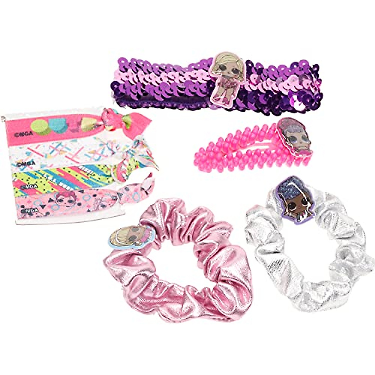 L.O.L Surprise! Townley Girl Backpack Cosmetic Makeup Gift Bag Set includes Hair Accessories and Clear PVC Back-pack for Kids Girls, Ages 3+ perfect for Parties, Sleepovers and Makeovers