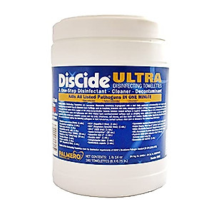 Palmero Sales Co Inc 60DIS-CS Discide Ultra Wipes Large 160/Can