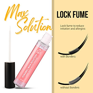 Forabeli Lash Bonder for Eyelash Extensions - Max Solution Fast Cure, Boosts Retention, Reduces Sensitivity, Pro-Grade Bonding Accelerator