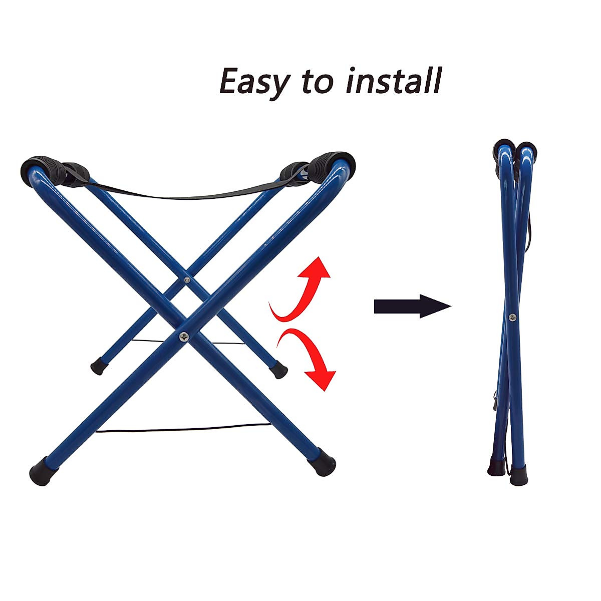 Nooew Newcod Kayak Stand, Aluminum Portable Boat Stand Canoe Storage Rack Indoor Outdoor Usage Kayak Stool, Blue