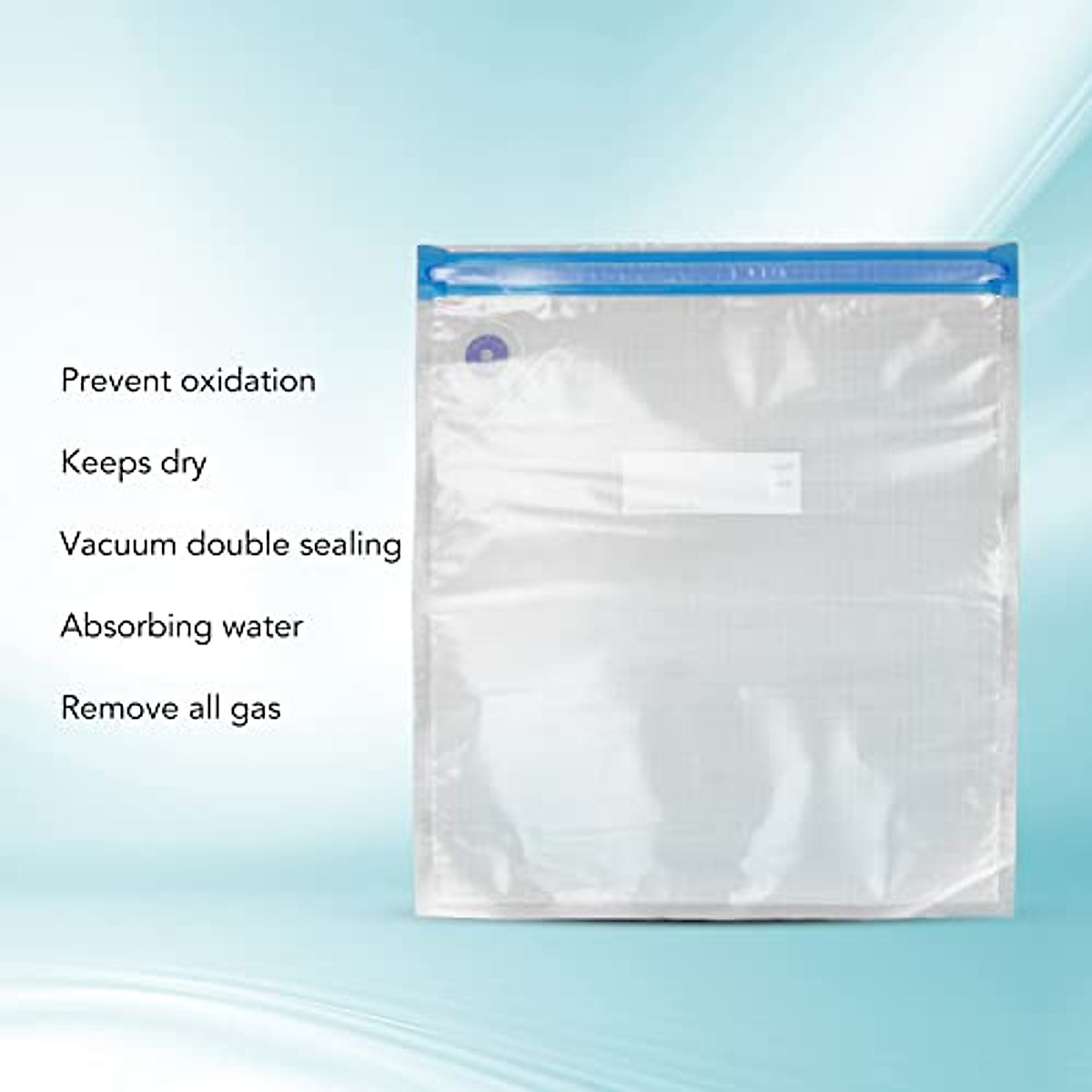 Oumefar 3D Printer Filament Vacuum Sealed Pack, 10Pcs 3D Printer Filament Storage Bags Flexibility Dry Keeping PE PP with Hand Pump for Food for Pet Supplies Mechanicalcomponents