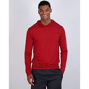 3 Pack: Men’s Quick Dry Fit Moisture Wicking Long Sleeve Fishing Active Athletic Hoodie Performance Hooded TShirt Workout Running Gym Sports Casual Sweatshirt UPF 50 Outdoor Hiking-Set 9, X-Large