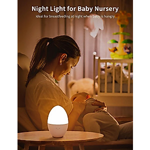 Fitop Baby Night Light, Portable Nursery Night Light for Kids Rechargeable, Dimmable Kids Night Light with Touch Control for Breastfeeding/Diaper Changes/Reading/Nursing/Nighttime Waking