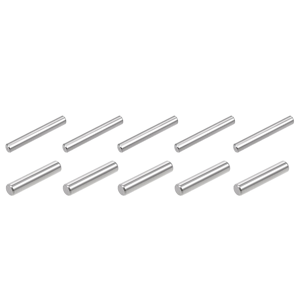 uxcell 5X 30mm and 6X 30mm Dowel Pin 304 Stainless Steel Cylindrical Shelf Support Pin for Connecting and Positioning, 20in 1 Set