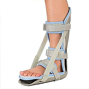 Drop Foot Brace Orthosis Plantar Fasciitis Posterior Night Splint - Adjustable Ankle Foot Orthosis Support - for Sprains Tendonitis Post-Op Cast Support and Injury Protection