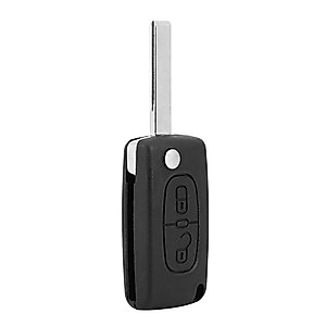 Llave 207 Original,Key Fob Replacement,Car Remote Key Fob,2 Buttons Car Remote Key Fob ID46 433MHz W/ Uncut Blade Fit for 207 307 308 407 807 Remote Control Car Key Flip Key Llave