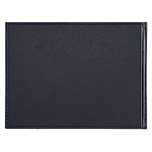 With Love in Loving Memory Guest Book - Navy Faux Leather - Condolence Book, Memorial Sign-in Book for Funerals & Memorial Services