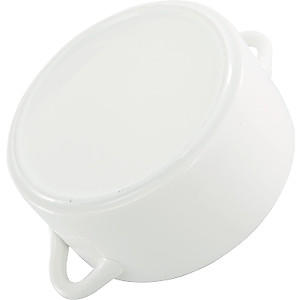 SOUJOY 6 Pack French Onion Soup Bowls, 22Oz Porcelain Serving Soup Bowls with Handles, Oven Safe Crocks for Soup, Cereal, Chill, Pot Pie, Beef Stew