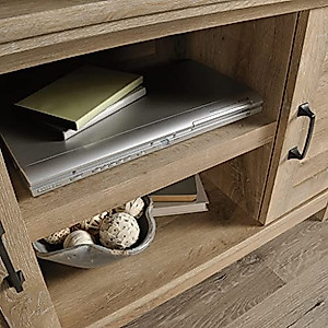 Sauder Garden Villa TV Stand, L: 47.32" x W: 18.82" x H: 25.47", Orchard Oak Finish