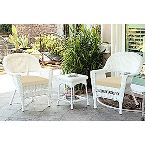 downluxe Outdoor Chair Cushions, Waterproof Round Corner Memory Foam Seat Cushions with Ties for Garden Patio Funiture, 17" x 16" x 2", Khaki, 4 Pack