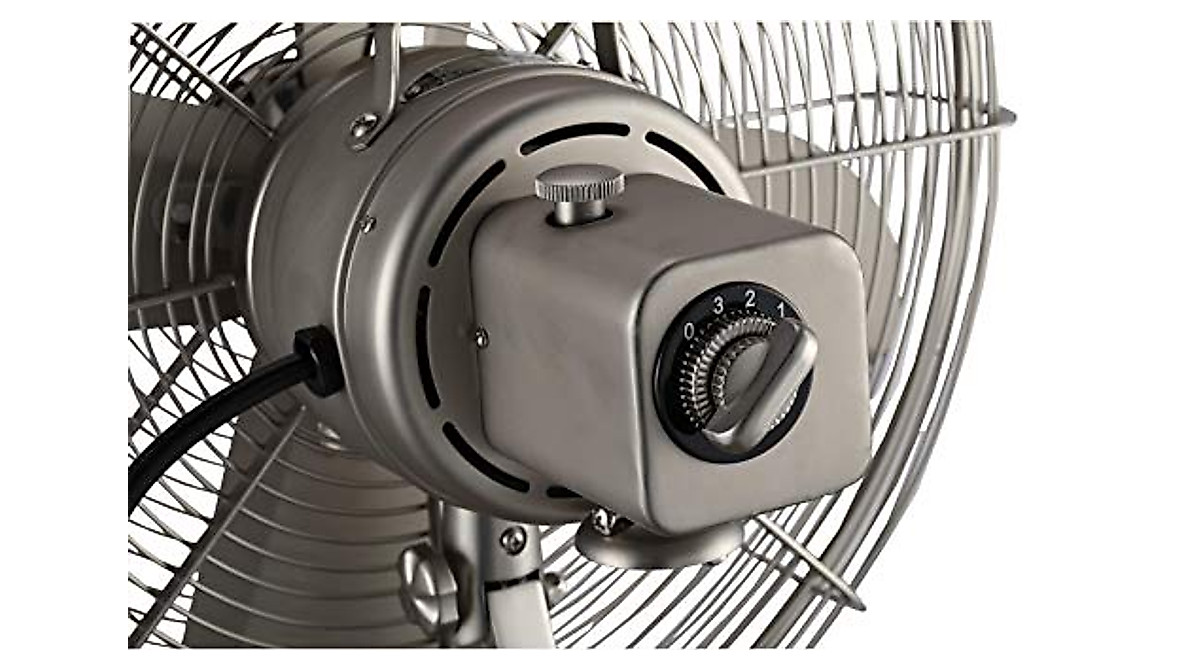Star Fans Tripod - Stylish 16" Satin Nickel Fan