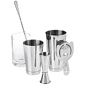 Barfly Essential Deluxe Mixing Cocktail Kit, Stainless Steel (M37131)