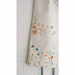 Maison d' Hermine Colmar 100% Cotton 1 Piece Kitchen Apron with an Adjustable Neck & Visible Center Pocket with Long Ties for Women Men | Chef (27.50"x31.50")