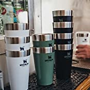 Stanley Aluminum STA2282053 The Stacking Beer Pint Matte Black 16OZ / .47L