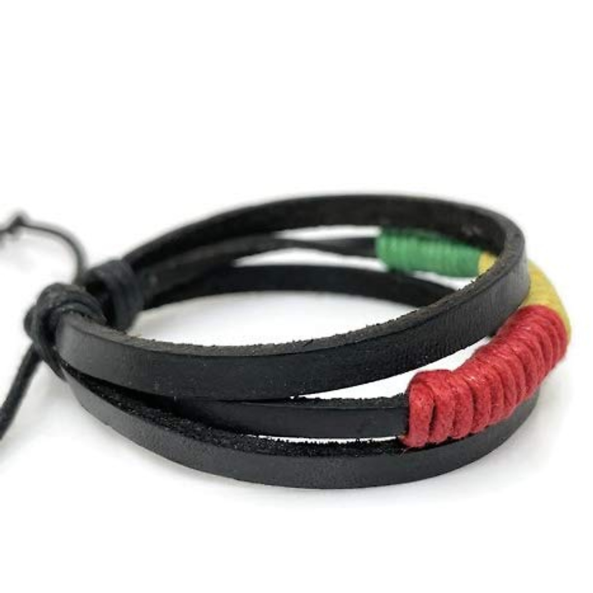 Exotic & Trendy Jewelry, Books and More Rasta Bracelet Cowry Shell Bracelet Cowrie Shell Bracelet Leather Bracelet (Rasta)