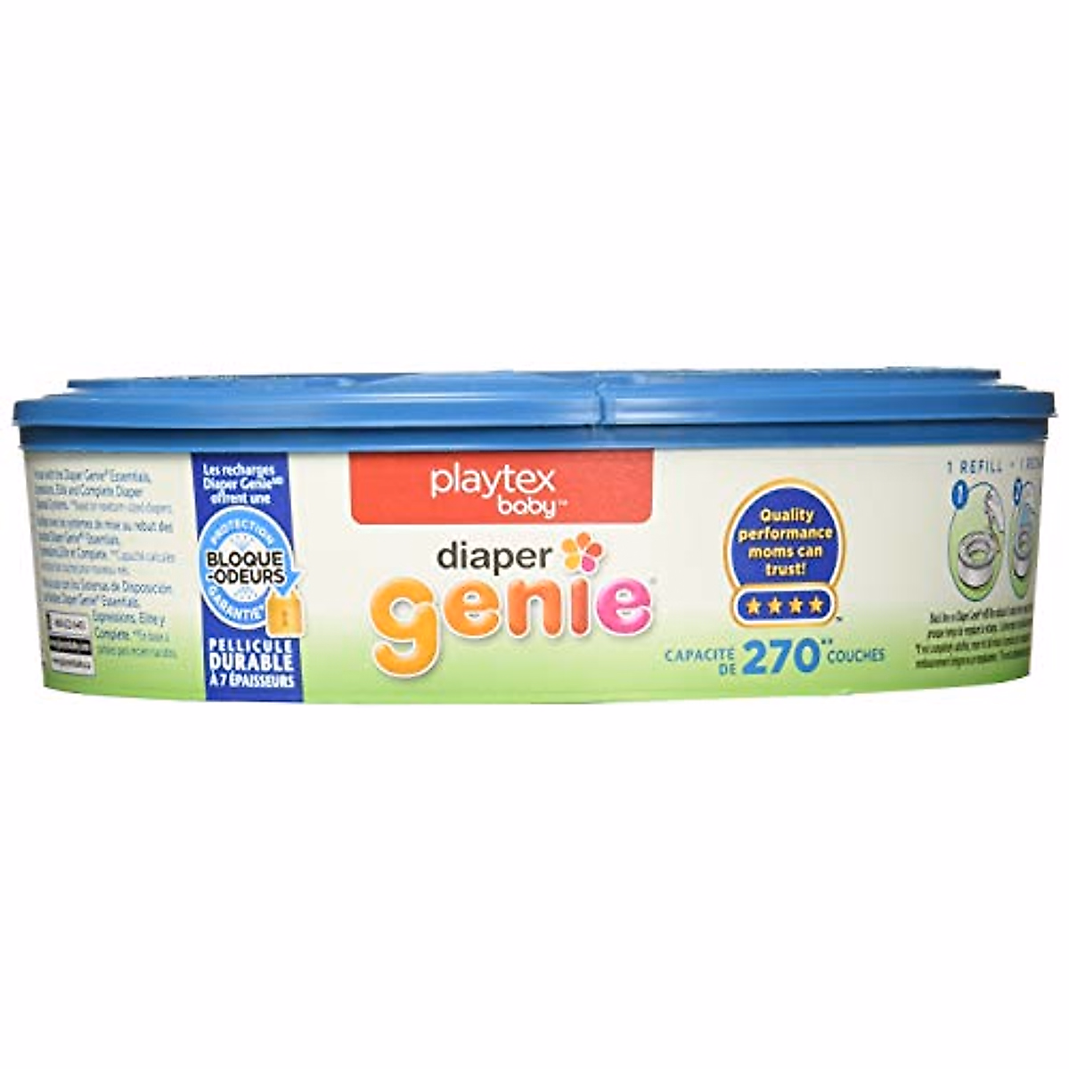 Playtex Diaper Genie Refills for Diaper Genie Diaper Pails - Holds Up to 270 Diapers
