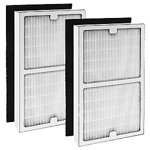 XIMOON IAF-H-100C Hepa Replacement Filter with Idylis Air Purifiers IAP-10-280, IAP-10-200, Part # IAF-H-100C, IAFH100C 2 Type C Hepa Filter + 2 Carbon Pre-Filter
