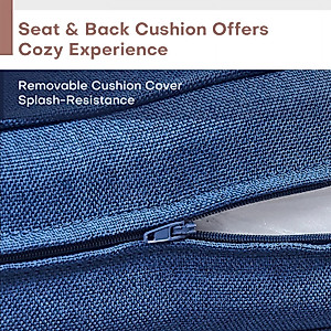 HUMMUH Outdoor Swivel Chairs,PE Wicker Patio Furniture Rocker Glider Chairs for Porch Balcony Deck Garden