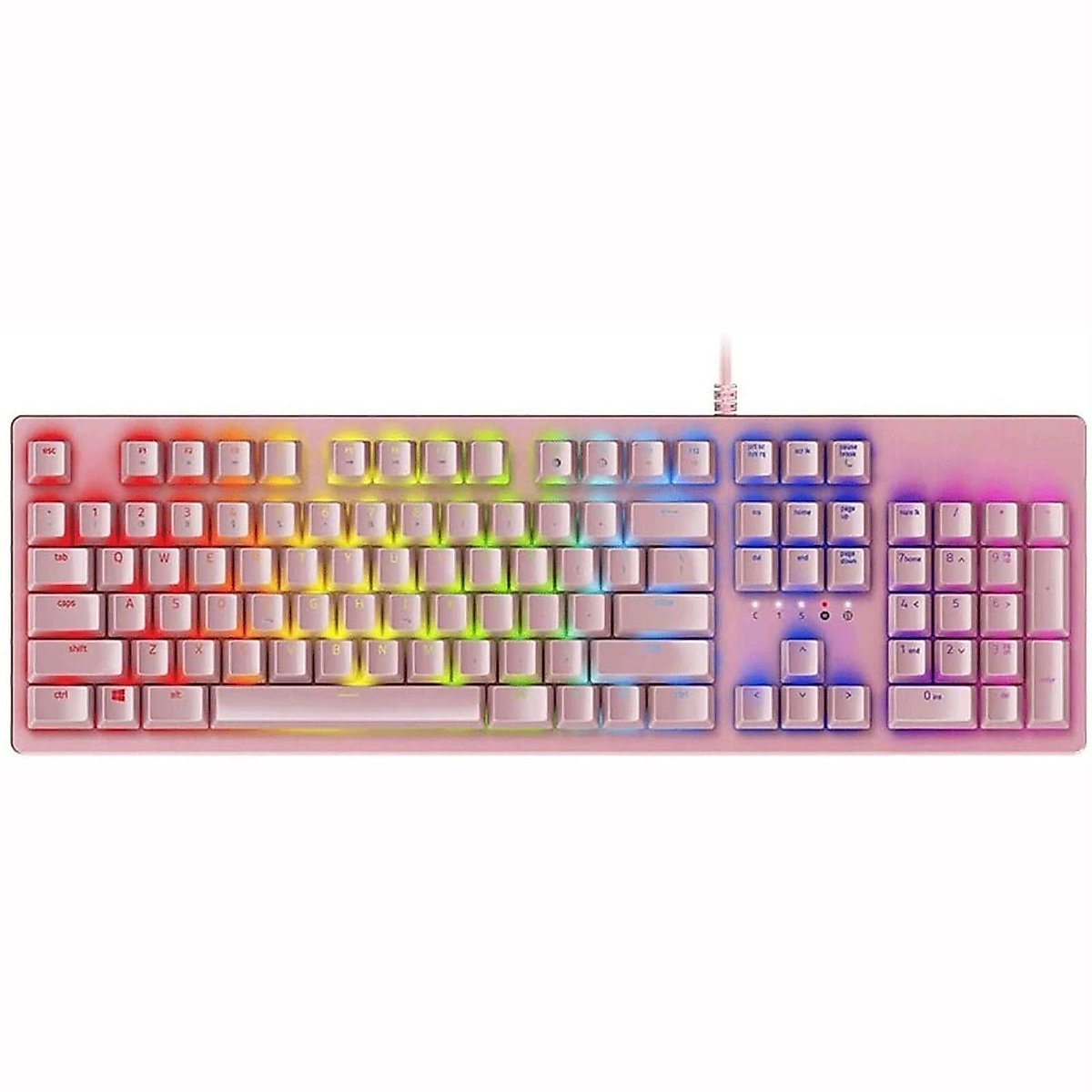 Feiyx Mechanical Gaming Keyboard RGB LED Backlit Wired Keyboard with Switches for Windows Mac PC Gamers