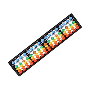 AMLESO Professional 17 Column Math Abacus Chinese Japanese Calculator Counting Tool Montessori Toy Math Arithmetic Toy Counting Toy for Kids