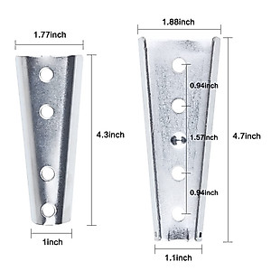 NC Sofa Buckle, Sofa Latch, Sectional Sofa Connector, Bed Frame Accessories, Furniture connectors, Diagonal Bolts, Sofa Fixing Bolts, Furniture Hardware Accessories (Length 120MM)