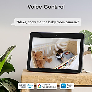 Geeni Aware 1080p Indoor Smart Home Security Camera with 2-Way Talk, Night Vision and Motion Alerts, Works with Alexa and Google Home, No Hub Required, White (2 Pack)