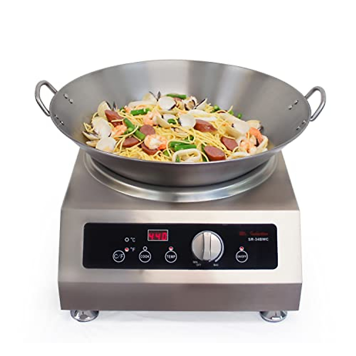 SPT SL-PA450EA: 18″ Stainless Steel Wok (Induction Ready)