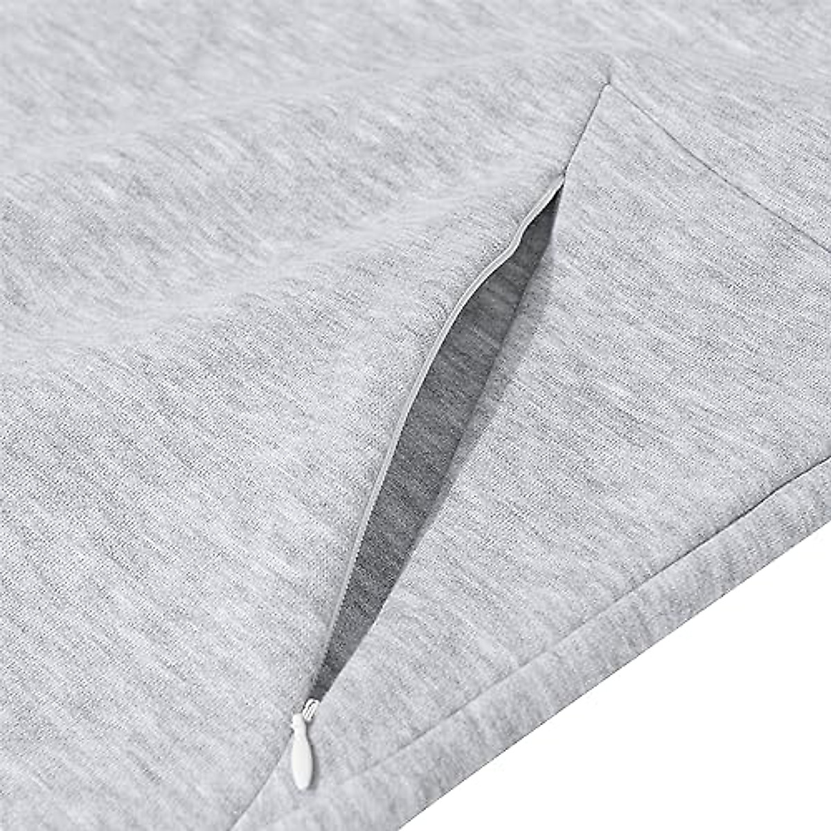 Hatant Men's Hoodie Sweatshirt Pullover Fleece Hooded Athletic Sweat shirt For Men Cotton Winter Heavyweight Oversized Sweatshirt for Men Gym Workout Tops with Side Pocket HHS-L Grey