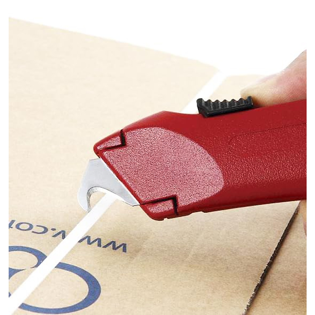 Hook Blade 10 Pack Utility Knife Hooked Razor Blades - Ten Super Sharp Refill Blades in Convenient Storage Box - Heavy Duty SK5 Replacement Blades for Carpet, Roofing Blade Knife, Box Cutter