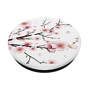 Sakura Cherry Blossom Japan's Pink Flower Girls Gift PopSockets Swappable PopGrip
