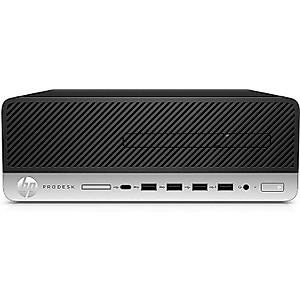 HP ProDesk 600 G4 SFF Home and Business Desktop Black (Intel i5-8500 6-Core, 16GB RAM, 512GB PCIe SSD, Intel UHD 630, 2xUSB 3.1, 2 Display Port (DP), Optical Drive, Win 10 Pro) (Renewed)
