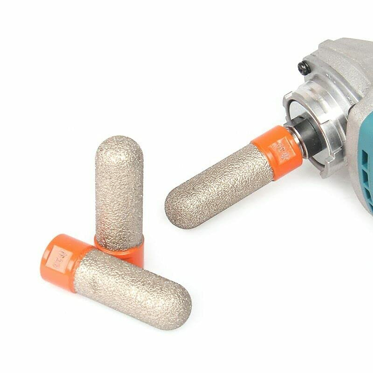 Diamond Beveling Chamfer Enlarge Bit 3/16" to 1-1/2" and 20mm (3/4") 25mm 1 Inch Diamond Flat end and Ball end Finger Milling Bit for Granite Marble Porcelain Stone Holes Trimming Countersink Drill