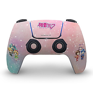 Head Case Designs Officially Licensed Hatsune Miku Characters Graphics Vinyl Faceplate Sticker Gaming Skin Decal Compatible With Sony PlayStation 5 PS5 Digital Edition Console and DualSense Controller