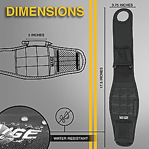 Magnetic Wristband For Holding Screws | Wrist Magnetic Screw Holder | Magnetic Wristband for Holding Screws | Magnetic Band For Screws | Wrist Band Tool Magnet | Tool Wristband (Black)